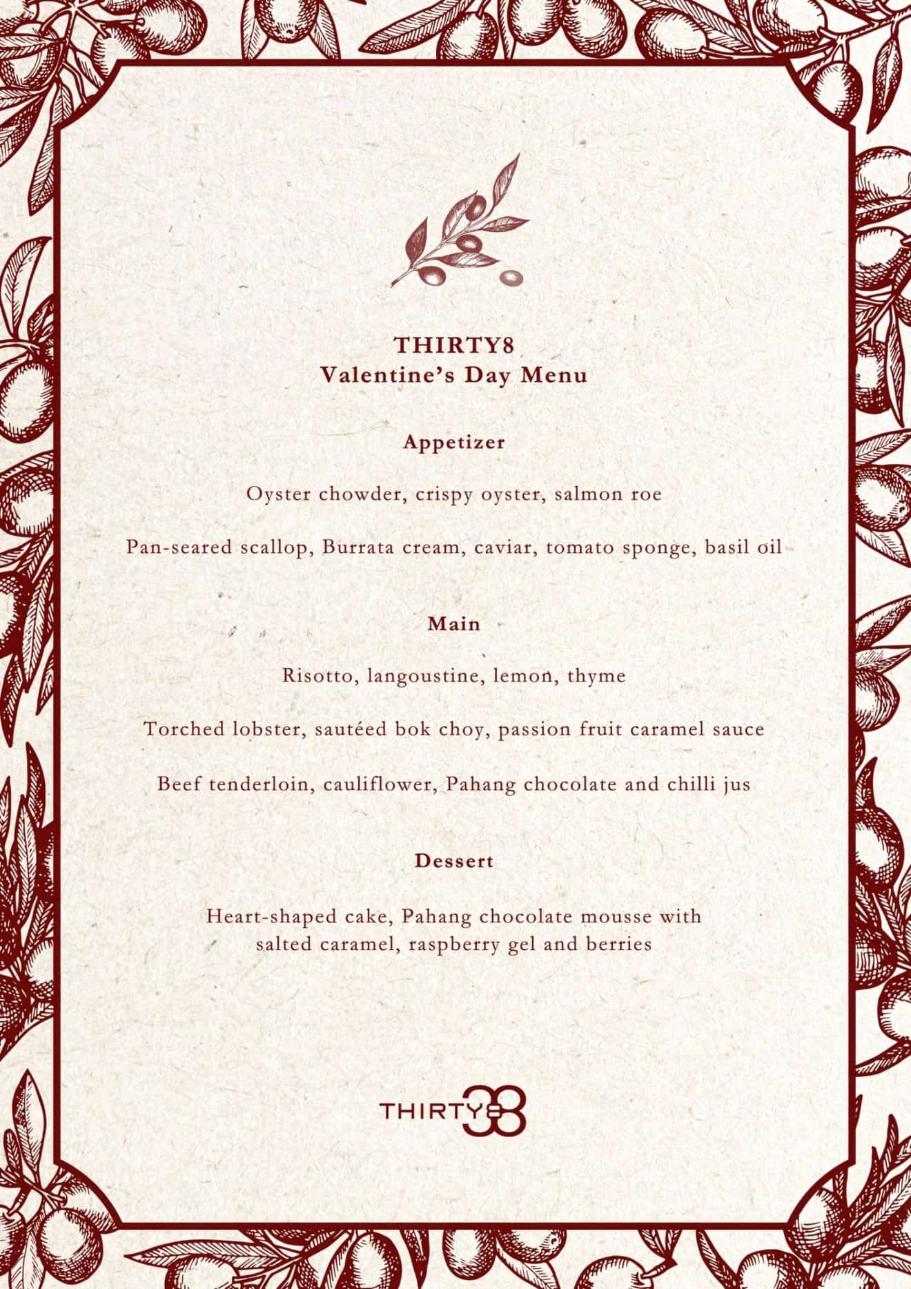 A Gift of Grand for Valentine’s Day at THIRTY8, Grand Hyatt Kuala ...